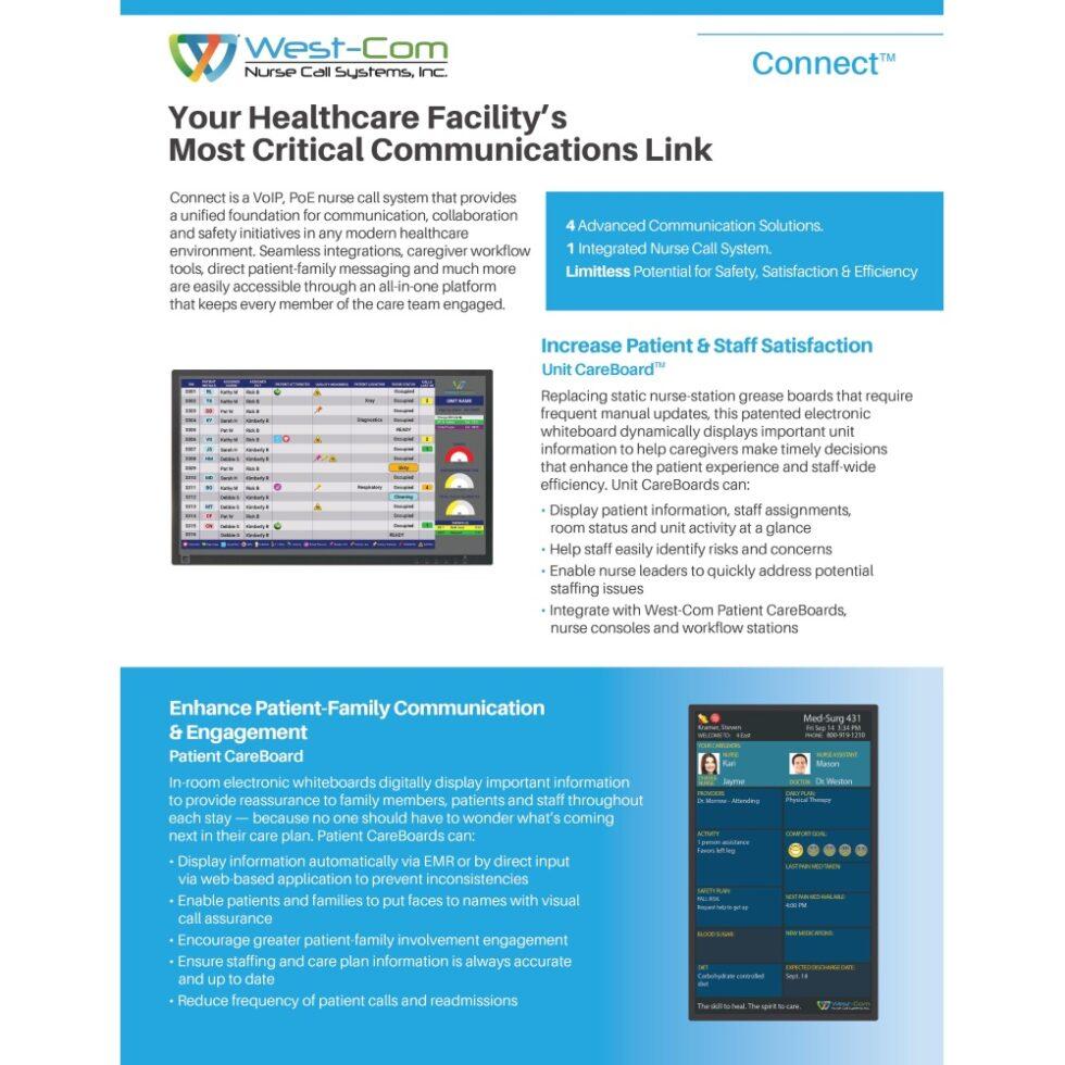 Connect Nurse Call | West-Com Nurse Call Systems